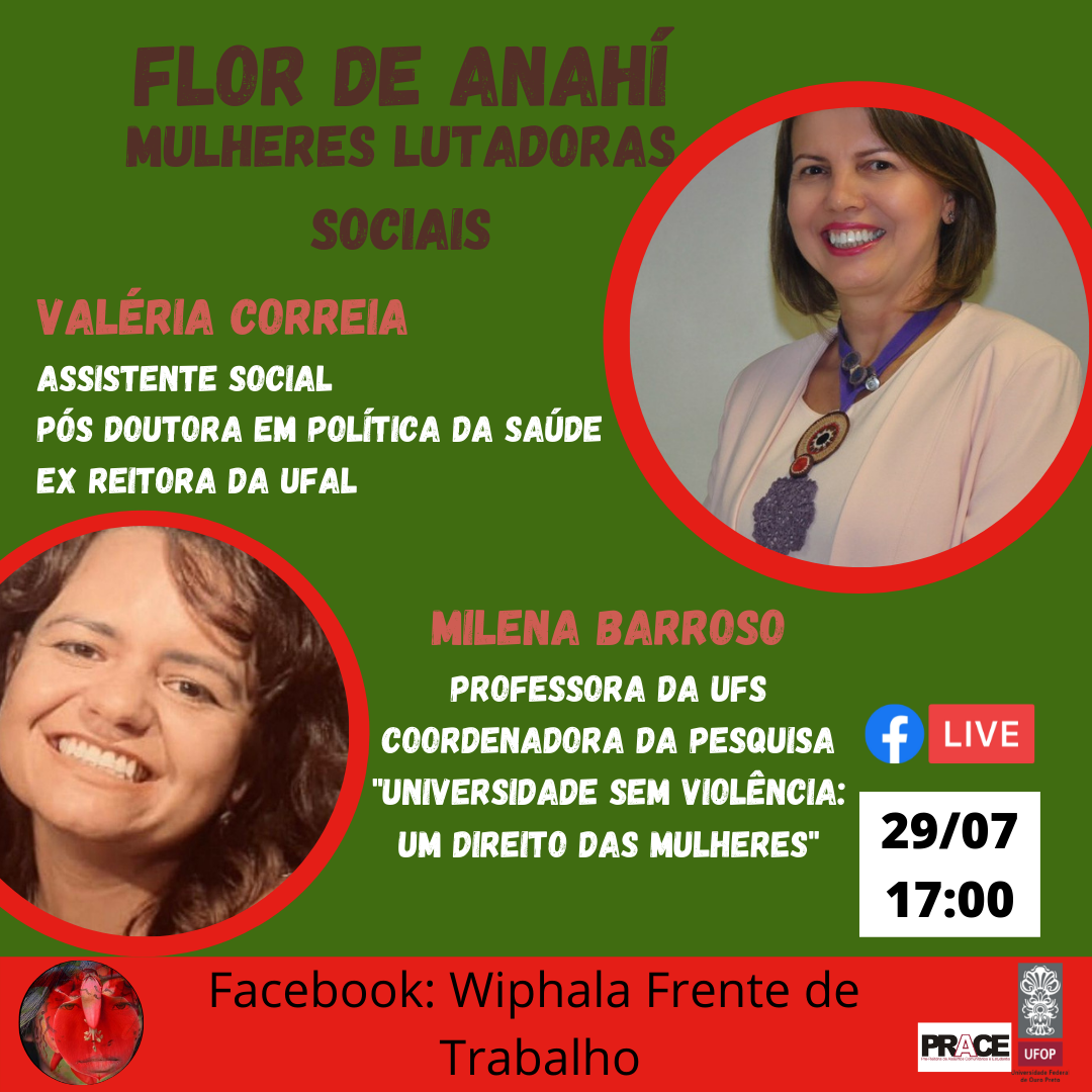 Live: Projeto Flor de Anahí - Mulheres Lutadoras Sociais | Universidade ...
